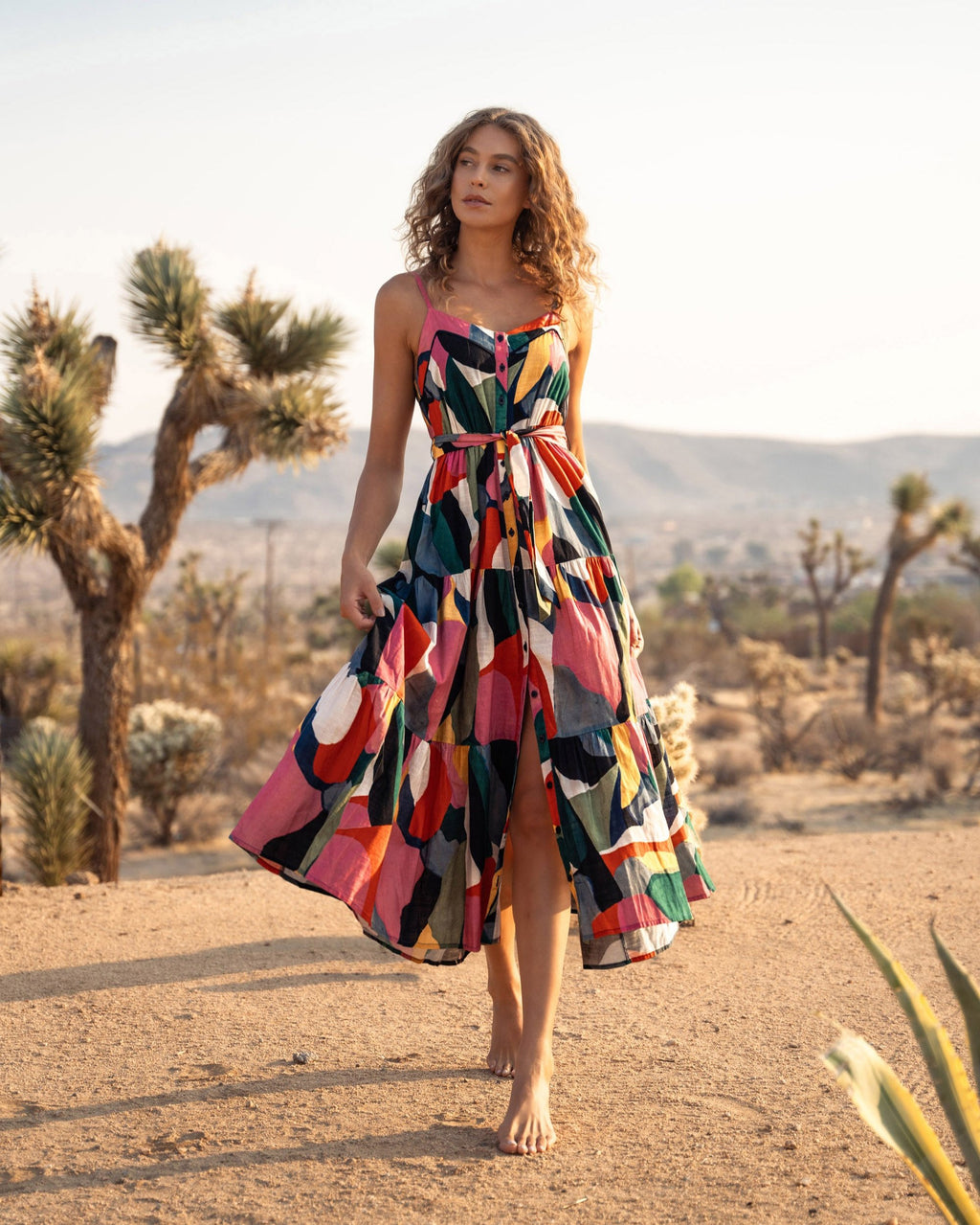 Addyson Dress In Carta Colorblock | CHANGE OF SCENERY – Change of Scenery