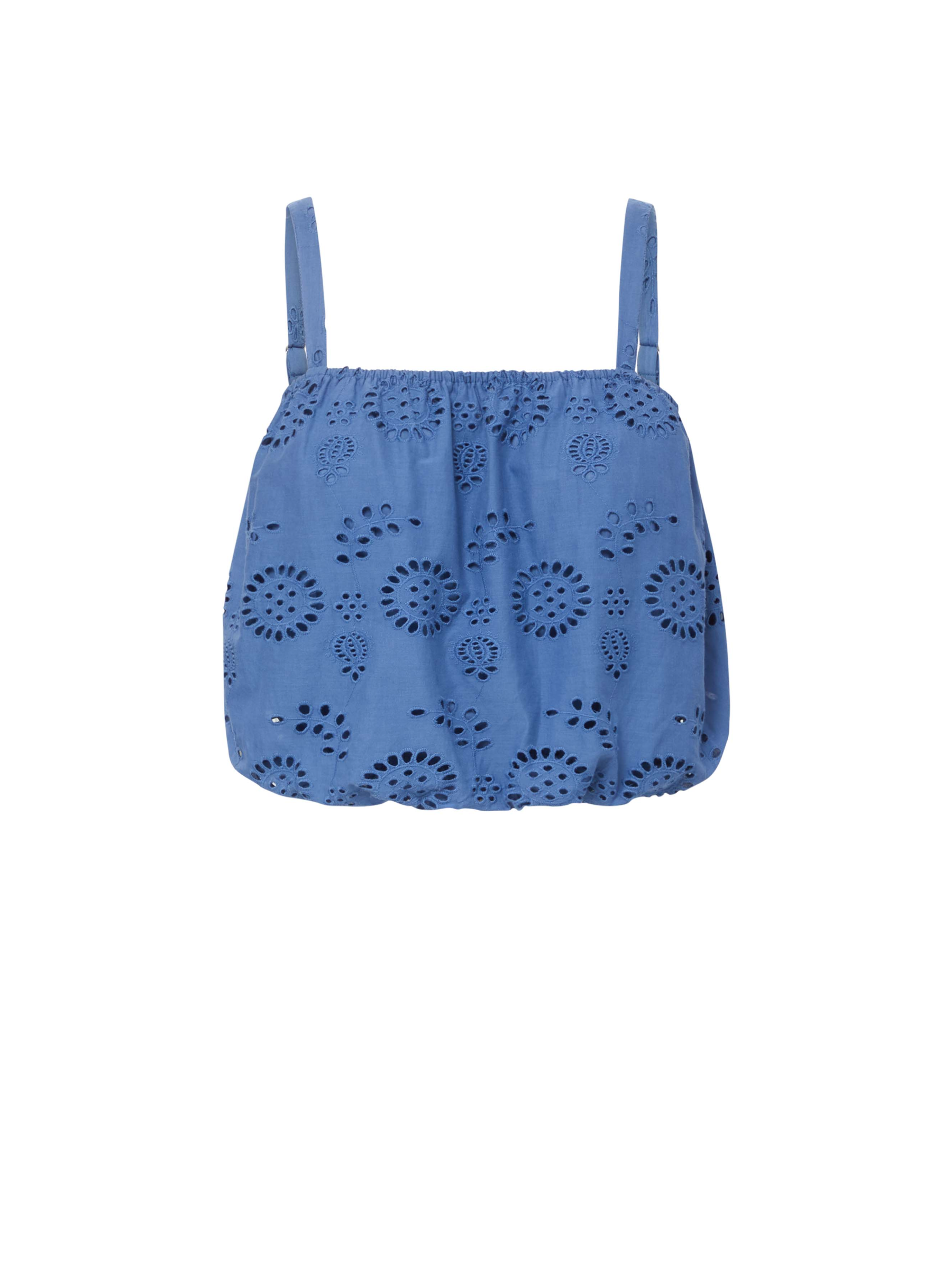 Dani Top In Steel Blue San Andres Eyelet | CHANGE OF SCENERY – Change of Scenery