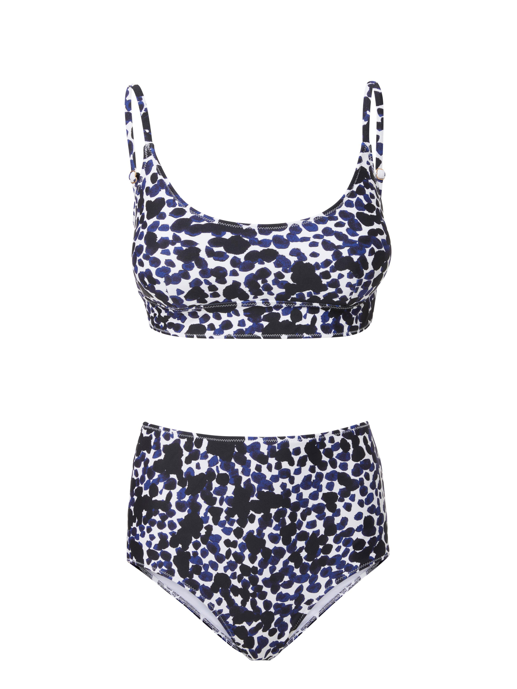 Erika Top + Classic High Waist Bottom in Animal Dot – Change of Scenery