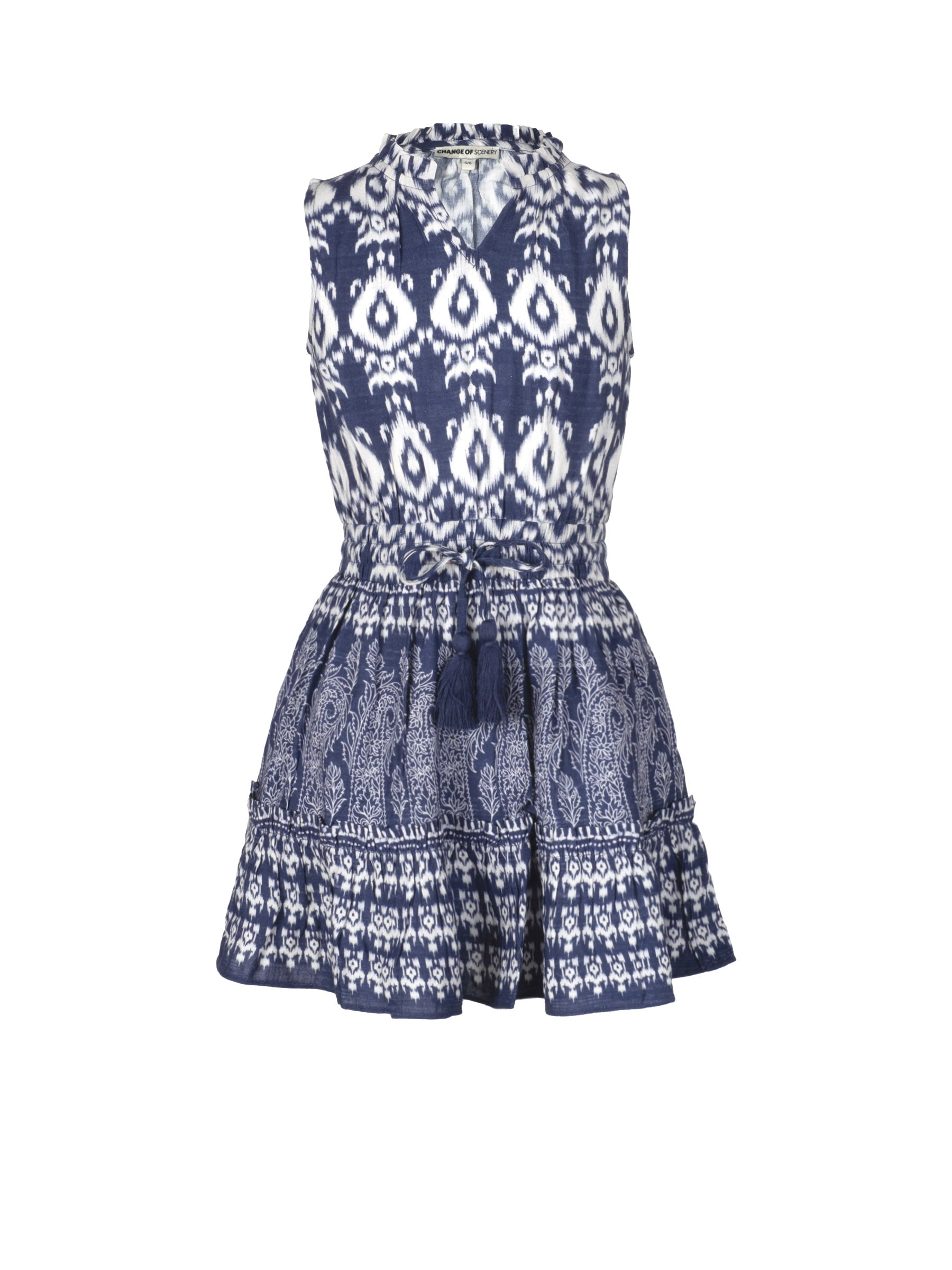 Girls Remi Dress In Tivara Ikat | CHANGE OF SCENERY – Change of Scenery