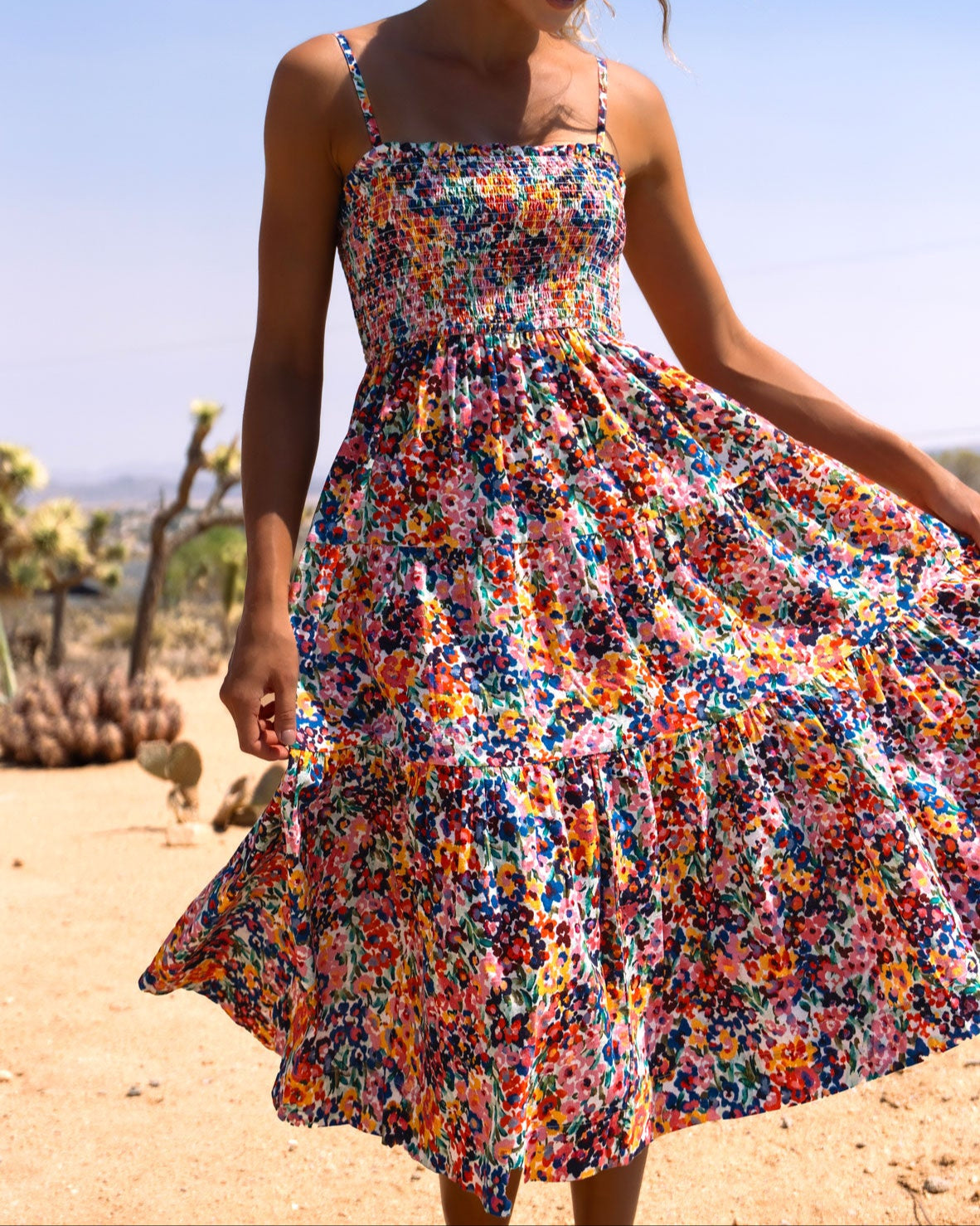 Kristen Dress In Painted Petals | CHANGE OF SCENERY – Change of Scenery
