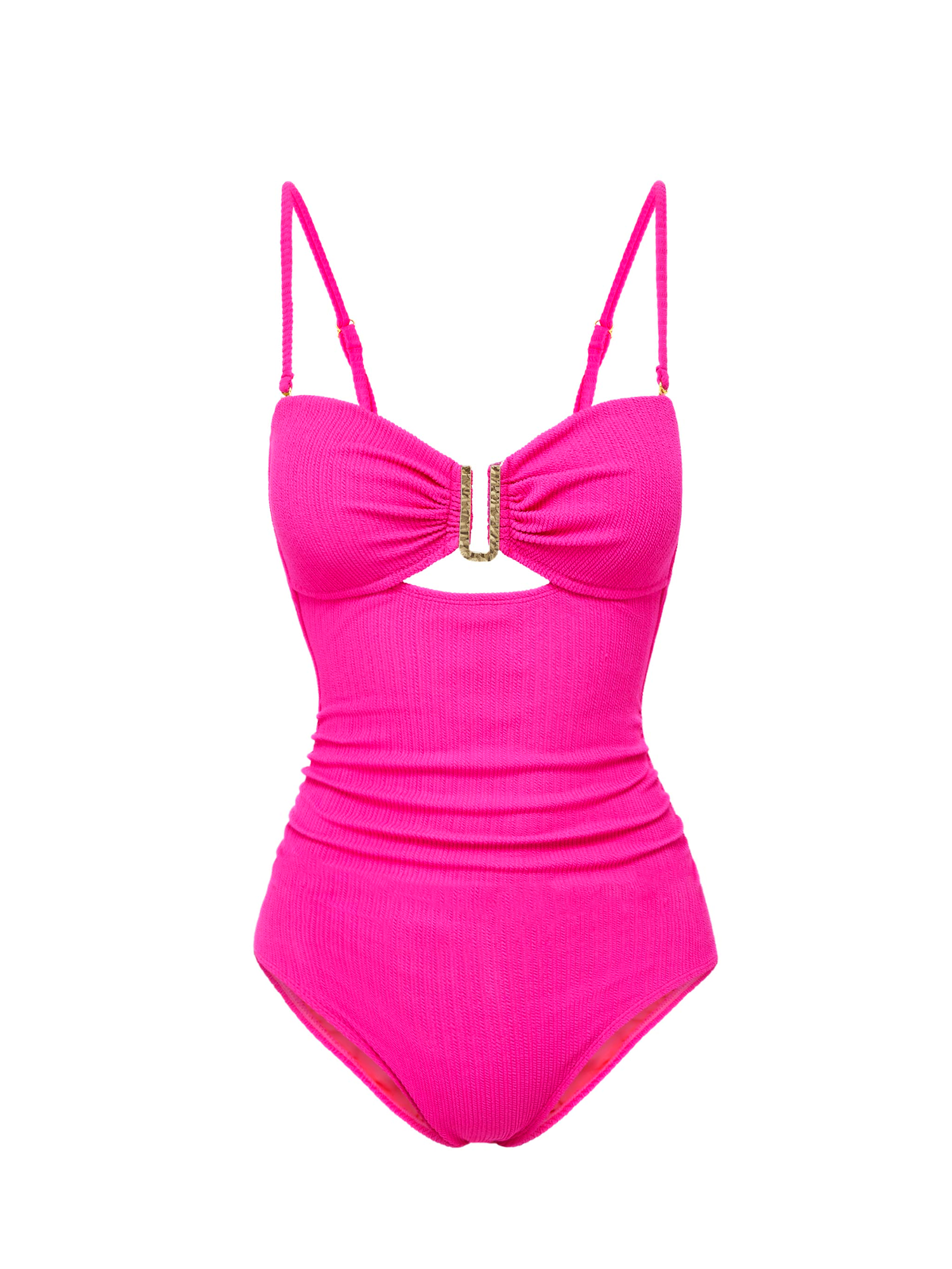 Lisa One Piece in Shocking Pink Texture | CHANGE OF SCENERY – Change of ...