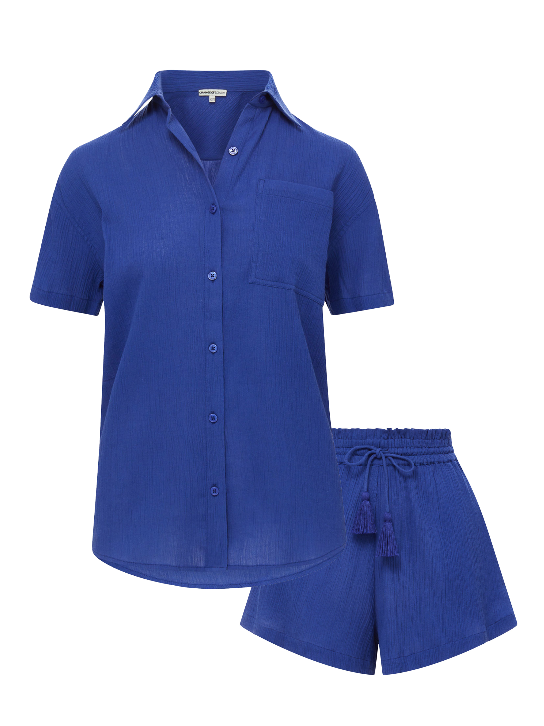 Michelle Top + Vicki Shorts Set in Iris | CHANGE OF SCENERY – Change of ...