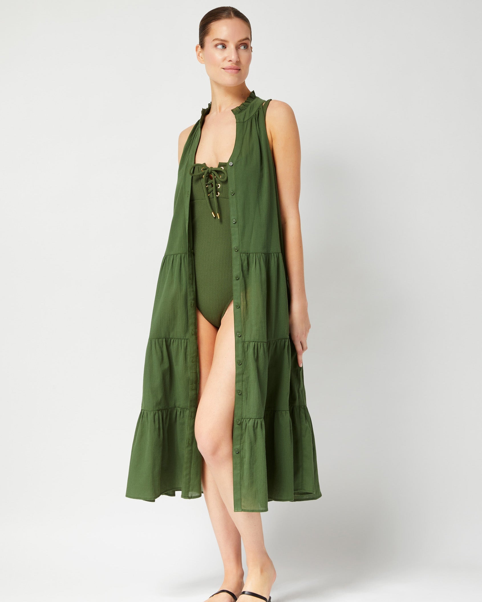 Taylor One Piece in Olive Texture | CHANGE OF SCENERY – Change of Scenery
